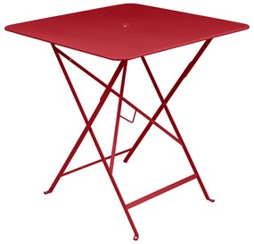 OnaDnes -20% Makově červený kovový skládací stůl Fermob Bistro 71 x 71 cm