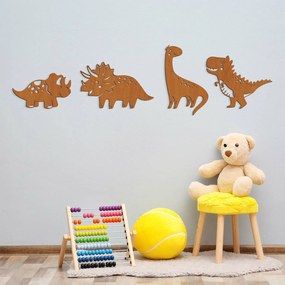 DUBLEZ | Samolepky na zeď do dětského pokoje - Hraví dinosauři