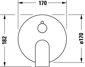 Duravit Tulum - Vanová baterie pod omítku, chrom TU5210018010