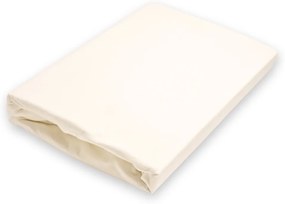 Jersey prostěradlo EXCLUSIVE smetanové Rozměr: 90x200 jednolůžko
