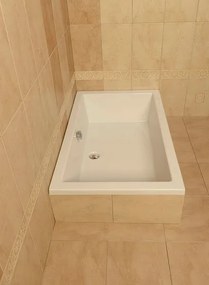 Polysan, DEEP hluboká sprchová vanička obdélník 120x90x26cm, bílá, 72383