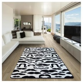 Kusový koberec Mustaches  černý 160x220cm