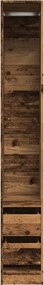 Šatní skříň old wood 30 x 50 x 200 cm kompozitní dřevo 3307745