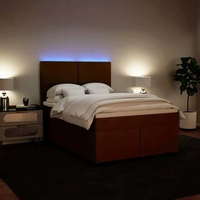Box spring postel s matrací růžová 140x190 cm samet 3293205