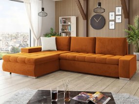 Rohová sedací souprava s funkcí spaní Herkules Premium, Potah: Piano 21 + Piano 21 + Mokka 03