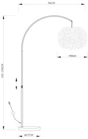 Globo 15057S - Stojací lampa KATUNGA 1xE27/40W/230V