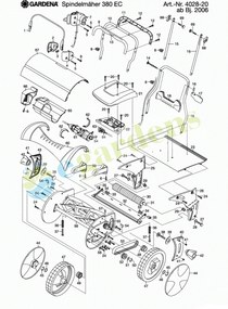 Gardena 380 EC el. vřetenová sekačka 4028-20