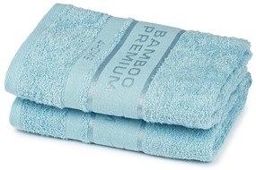 4Home Bamboo Premium ručník světle modrá, 50 x 100 cm, sada 2 ks