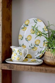 Porcelánový tácek s citróny Maison Limone Blossom - 25*11*2 cm