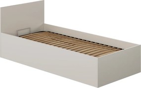 Postel s kovovým roštem a úložným prostorem, 90x200, kašmír, DOLI