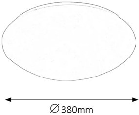 Rabalux 3439 - LED koupelnové stropní svítidlo LUCAS LED/24W/230V