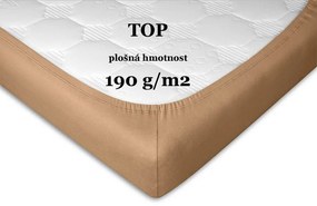 Dadka Jersey prostěradlo světle hnědá B  Jersey prostěradlo světle hnědá 180x200x20 cm
