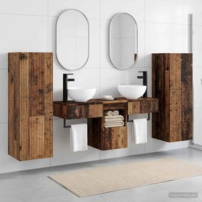 Sada koupelnového nábytku 5 ks Staré dřevo 33 x 34,5 x 100 cm 3405971