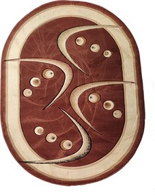 BE Koberec Adora 5566 VIZON - béžový oválný Rozměr: 180x260 cm