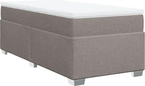 Box spring postel s matrací taupe 100 x 200 cm textil 3285113