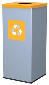 Odpadkový koš na tříděný odpad 60l se žlutým víkem