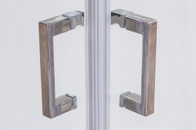 Čtvercový nebo obdélníkový sprchový kout s dvoudílnými posuvnými dveřmi LLS2 1900 mm 875–890 460 Transparent S Brillant LLS2/900 SMONT 554-9000000-00-02