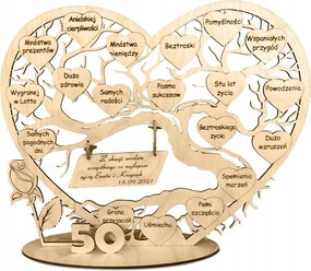 30 40 50 60 70 80. narozeniny strom štěstí – gravírování