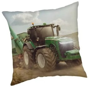 Jerry Fabrics Polštářek Traktor green, 40 x 40 cm