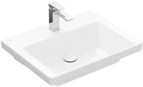 Villeroy & Boch Subway 3.0 - Umyvadlo nábytkové 60x47 cm, bez přepadu, otvor pro baterii, CeramicPlus, alpská bílá 4A706LR1