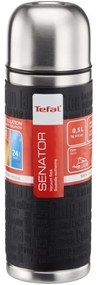 Tefal - Termoska s hrníčkem 0,5 l SENATOR nerez/černá