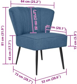 Koktejlová židle zelená textil 244098