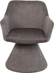 Designová otočná židle Deimena šedý samet