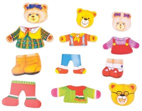 Bigjigs Toys Oblékací puzzle Medvědí rodinka