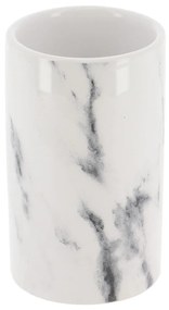 Koupelnový pohár Nardi Marble, bílá, 200 ml