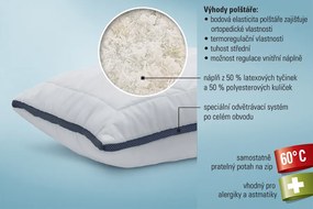 Ložnice21. Polštář Traumwell Rozměr: 50x70 cm zip+vak (800 g), Taška: dárková hnědá taška na zip