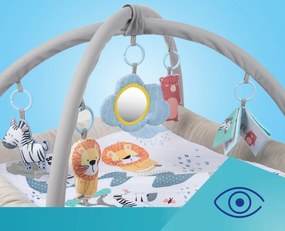 Canpol Babies Hrací deka SAFARI  s hrazdičkou a hračkami 0+