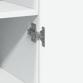 Skříň highboard bílá 40 x 42,5 x 185 cm kompozitní dřevo 3281399