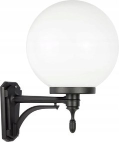 Nástěnná lampa elegantní zahradní koule bílá nebo kouřová 30 cm IP43 Su-ma