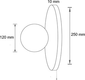 Béžové kamenné nástěnné svítidlo ø 12 cm Hilde – Opviq lights