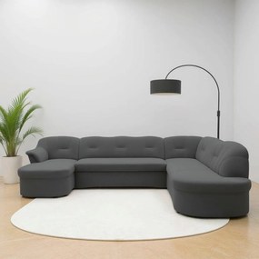 XXXLutz SEDACÍ SOUPRAVA, textil, tmavě šedá MID.YOU - Sedací soupravy - 001776009123