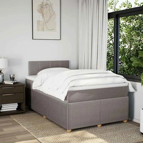 Box spring postel s matrací taupe 120x200 cm textil 3289727