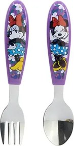 STOR Dětský příbor 2ks Minnie / Nerezová ocel / Bez BPA