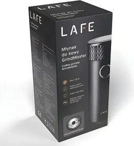 Lafe GrindMaster černá / Mlýnek na kávu / 150 W / zásobník 50 g / nere