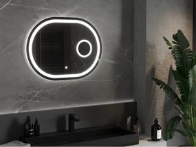 Mexen Umba, LED koupelnové zrcadlo s podsvícením a kosmetickým zrcadlem 80 x 60 cm, 6000K, ochrana proti zamlžování, 9822-080-060-611-00