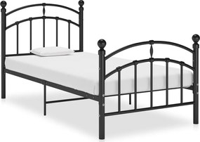 vidaXL Rám postele kov 90 x 200 cm [324968] Barva: Černá