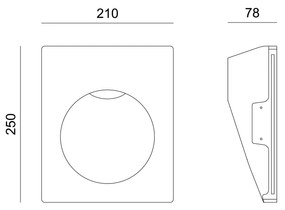 ACA Lighting LED nástěnné zápustné svítidlo SKYE 1,5W/230V/3000K/150Lm/60°/IP20, bílé