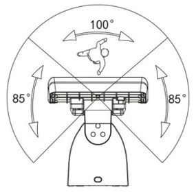 Otočný LED reflektor Panlux VANA MOTION PN32300029 automatické natáčení světla za pohybem