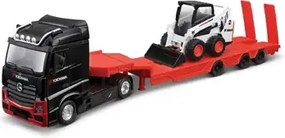 Bburago Haulers construction Kamion M-B Actros Gigaspace s Bobcat nakl