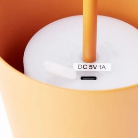 Brilliant G90939/77  Venkovní AKU stolní lampa KAAMI oranžová USB-C