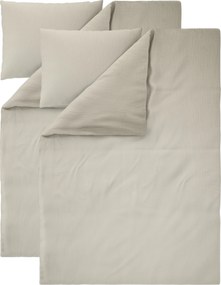 Livarno® Sada mušelínového ložního povlečení, 140 x 200 cm, 70 x 90 cm, 2dílná, béžová