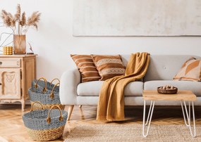 Tutumi, sada přírodních košů Boho 3ks 223K16, hnědá-šedá, HOM-02810