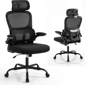 Costway Ergonomická kancelářská židle Stolní židle s bederní opěrkou