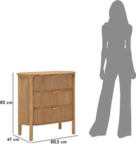 Komoda Gothenburg 80,5 cm z masivu jedle