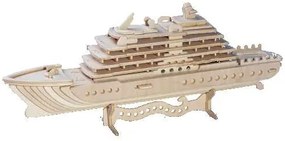 Woodcraft Dřevěné 3D puzzle Luxusní jachta