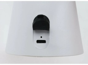 Stolní venkovní přenosná LED lampa Boise, bílá, USB, 15 x 17 cm, plast